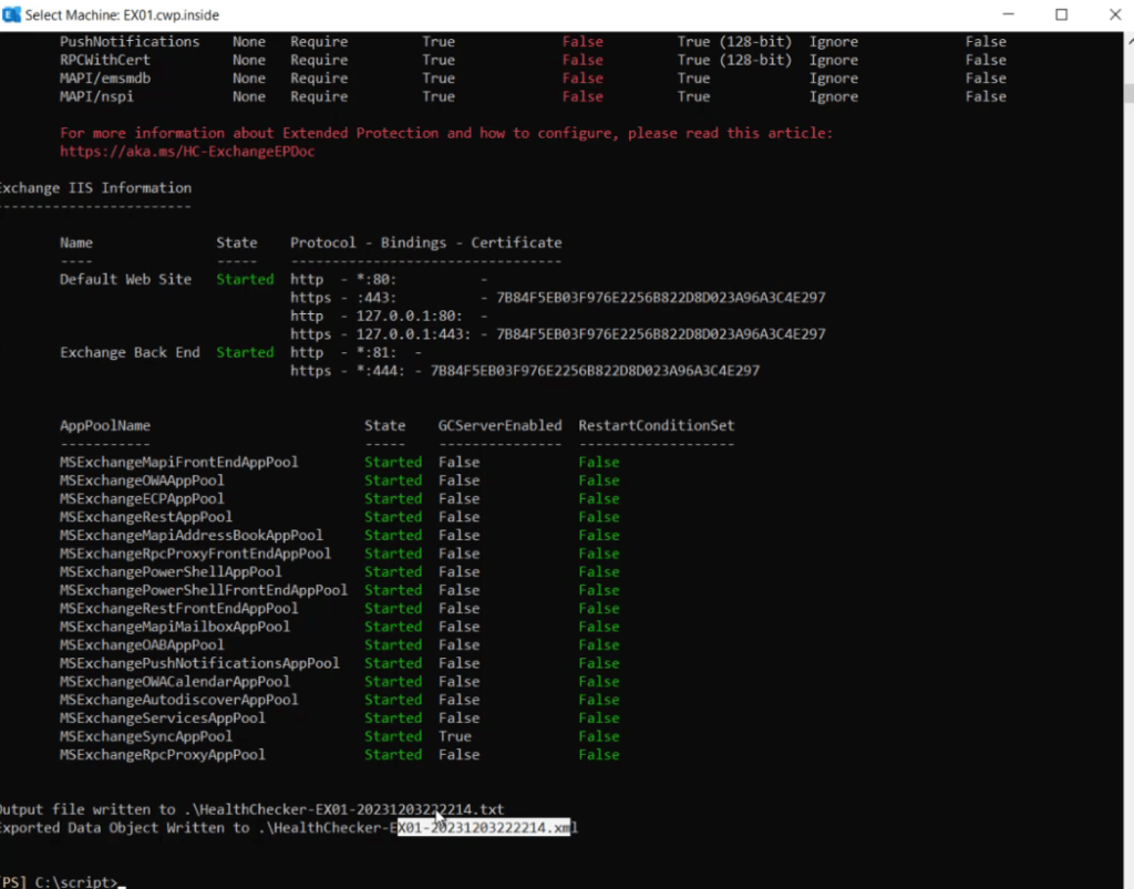 Exchange Server Health Checker PowerShell脚本 - 极客技巧