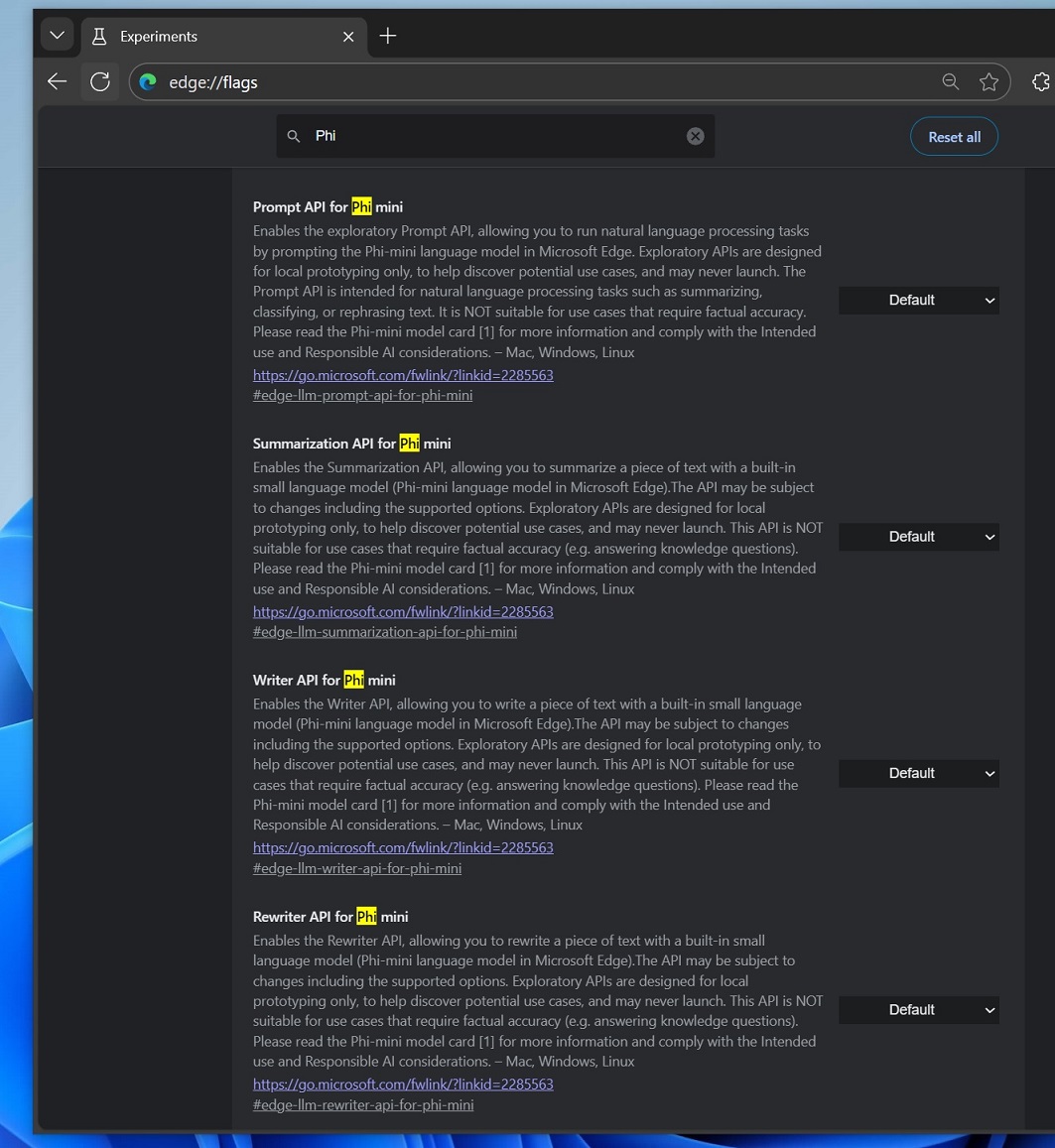 Microsoft Edge可以集成Phi-4 mini以啟用Windows 11上的“在設備上” AI - 极客技巧