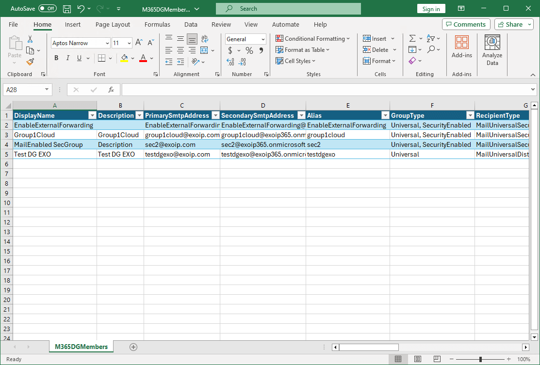 帶有PowerShell的Microsoft 365分銷小組成員向CSV出口 - 极客技巧